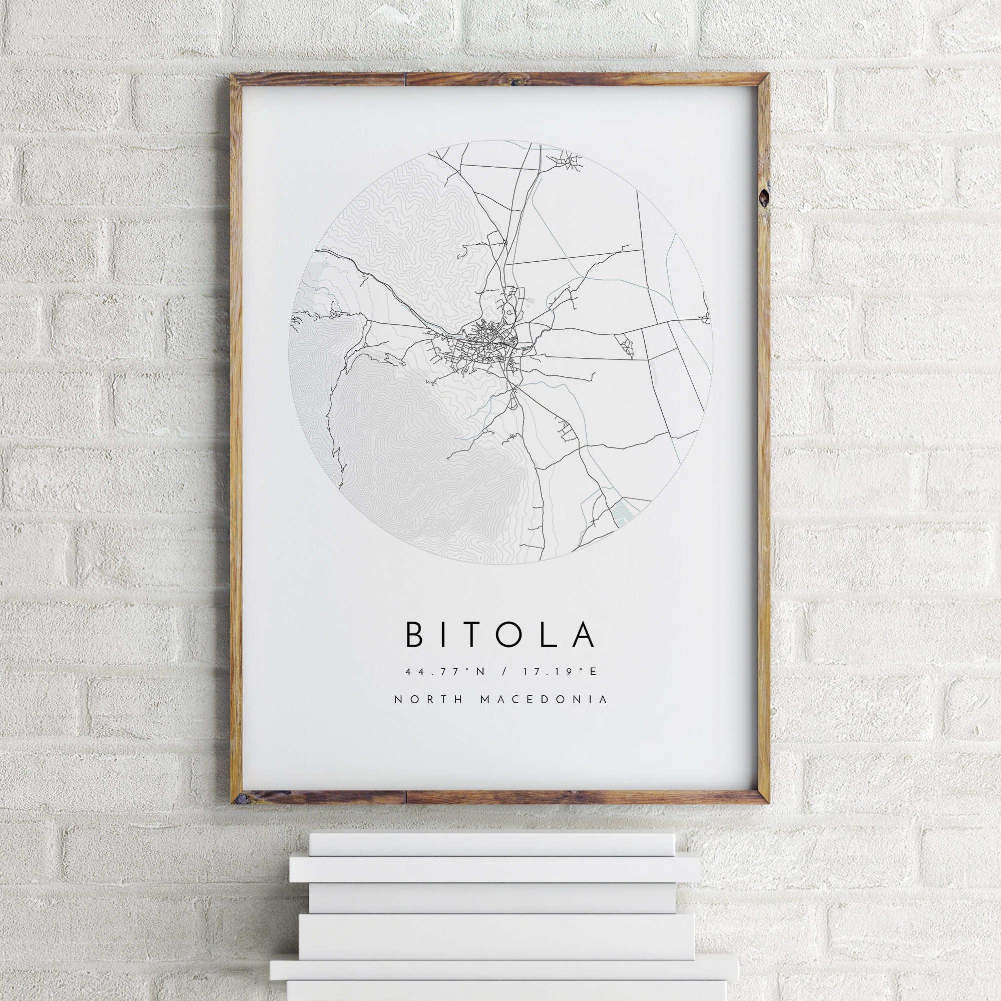 Bitola Map Bitola North Macedonia City Map Home Town Map | Etsy