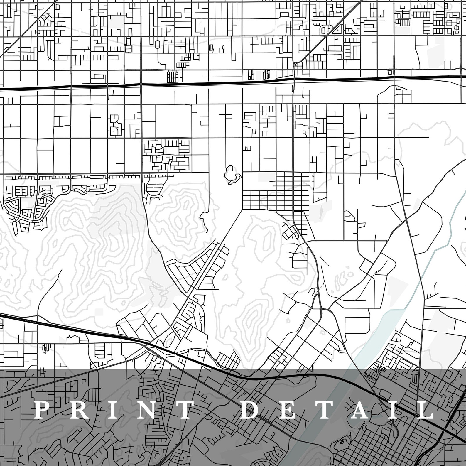 Rialto Map Rialto California City Map Home Town Map - Etsy