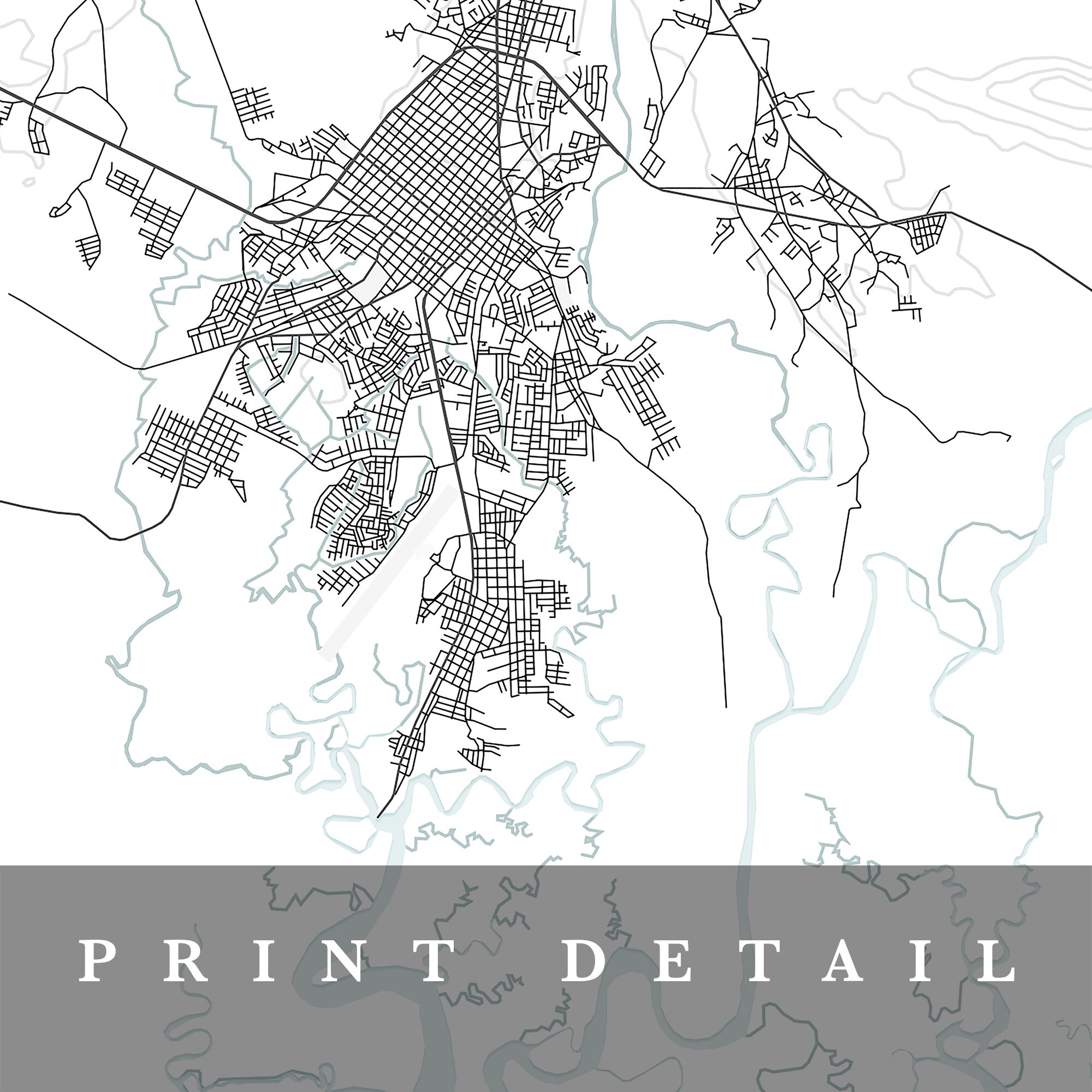 David Map David Panama City Map Home Town Map David - Etsy