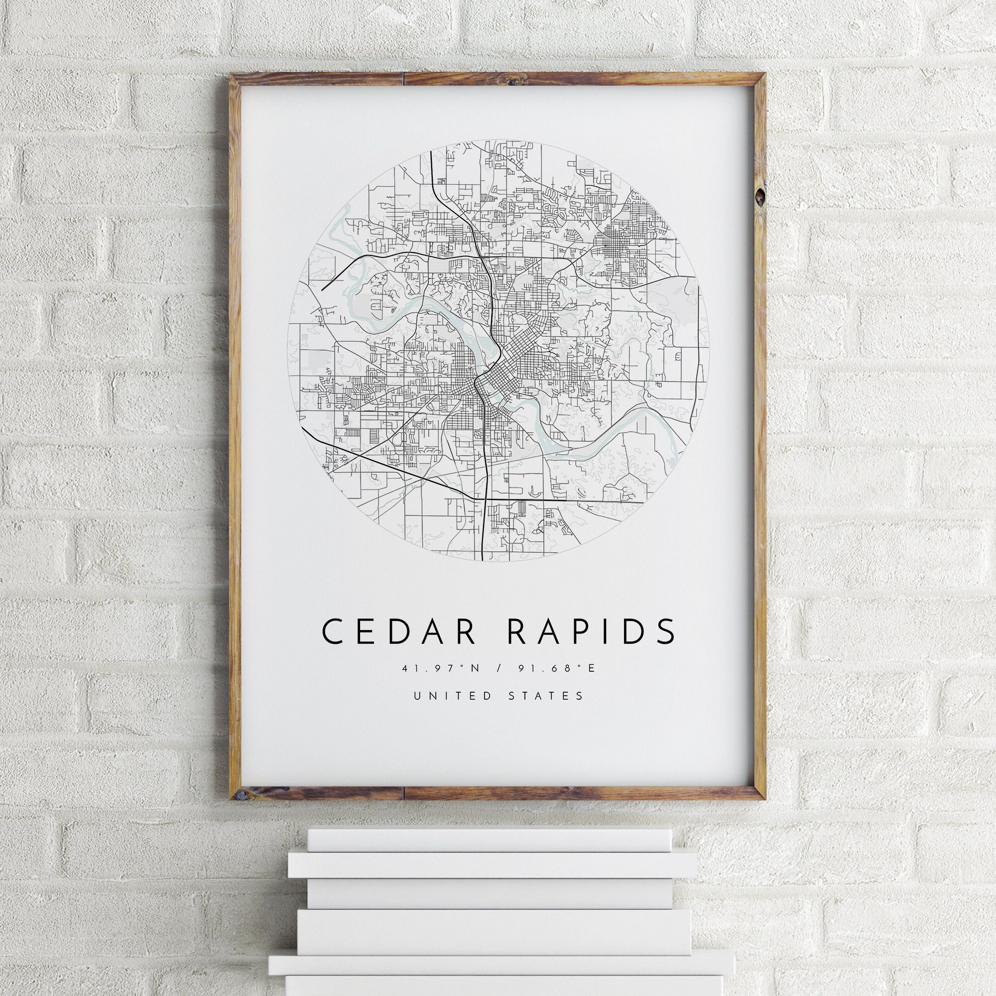 Cedar Rapids Map, Cedar Rapids, Iowa, City Map, Home Town Map, Cedar ...