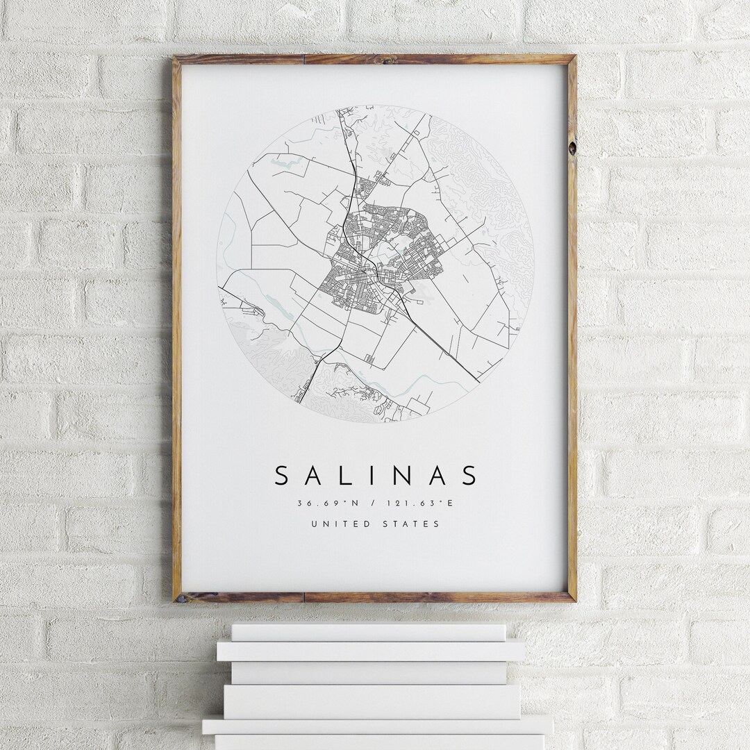 Salinas Map, Salinas, California, City Map, Home Town Map, Salinas ...