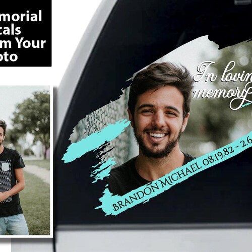 In Loving Memory Personalized Decal Loss of Loved One Car - Etsy
