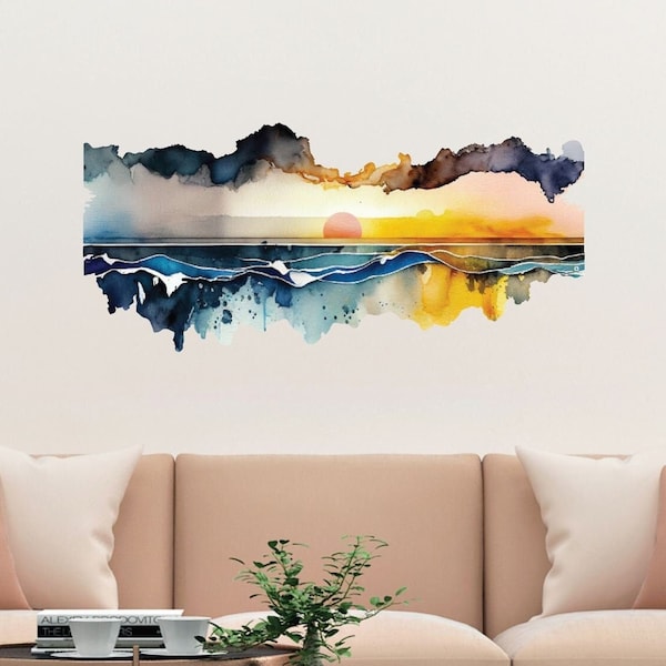 Sunset Wall Decal - Etsy