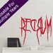 REDRUM Halloween Party Decoration Wall Decal Halloween Decor - Etsy