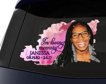 Loss of Loved One Memorial Car Sticker in Loving Memory | Etsy