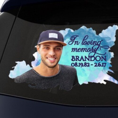 In Loving Memory Sticker Decal Custom Memorial Decal - Etsy