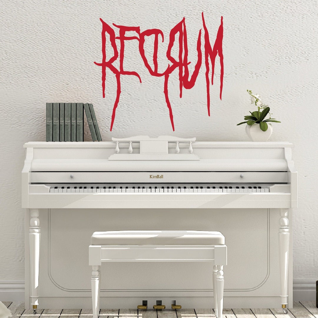 REDRUM Halloween Party Decoration Wall Decal Halloween Decor Creepy ...