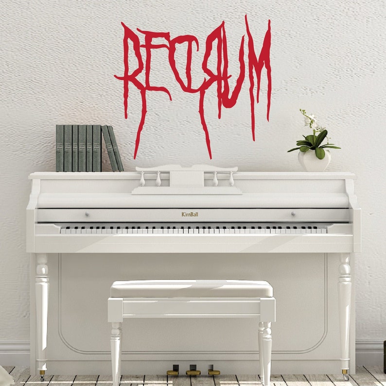 REDRUM Halloween Party Decoration Wall Decal Halloween Decor | Etsy