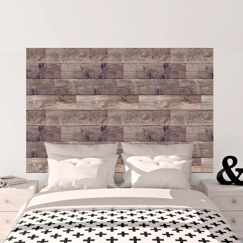 Rustic Wood Plank Wall Decal Modern Wood Panel Removable - Etsy