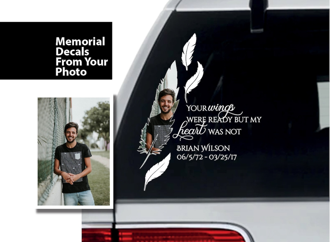 Rest in Peace Car Sticker RIP in Loving Memory Loss of Loved One Decal ...