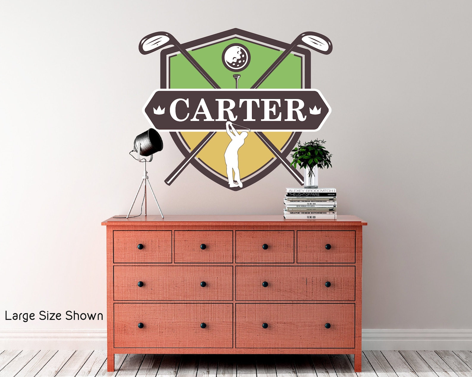 Golf Wall Decals Custom Removable Wall Decals Sports Room - Etsy