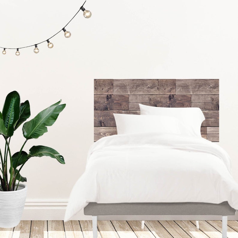 Rustic Wood Plank Wall Decal Modern Wood Panel Removable - Etsy