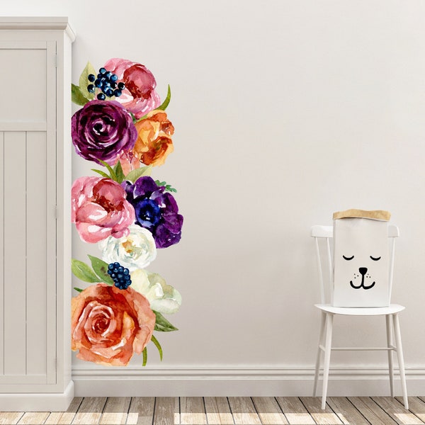 Floral Wall Decals - Etsy