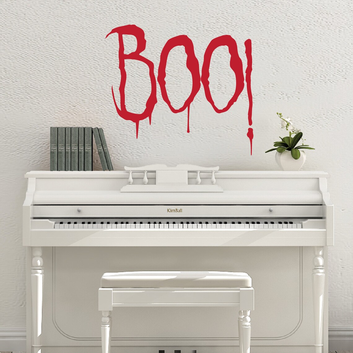 REDRUM Halloween Party Decoration Wall Decal Halloween Decor Creepy ...