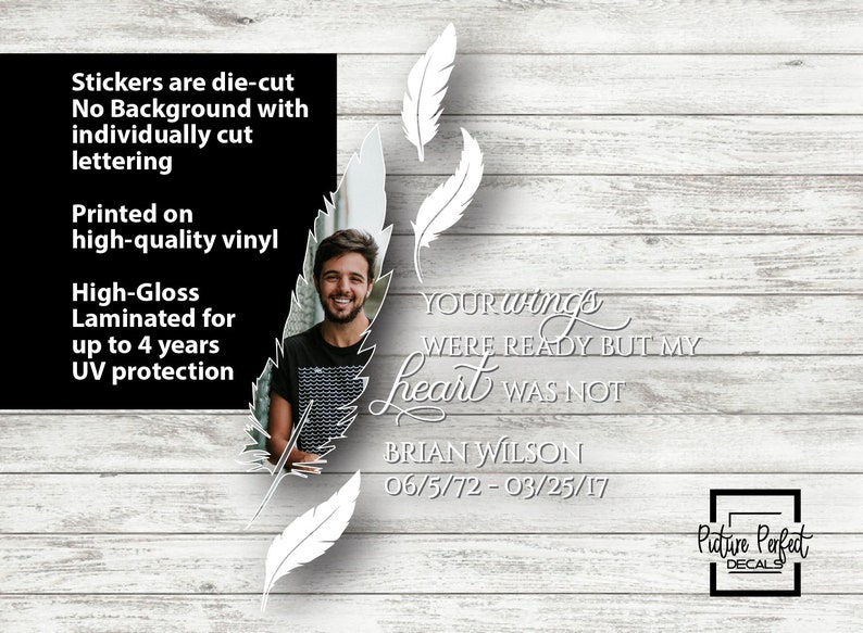 Rest in Peace Car Sticker RIP in Loving Memory Loss of Loved - Etsy