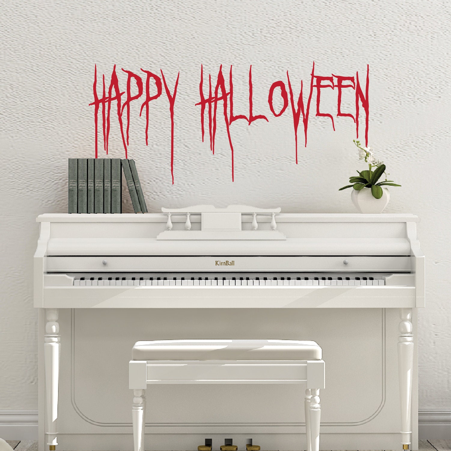 REDRUM Halloween Party Decoration Wall Decal Halloween Decor Creepy ...