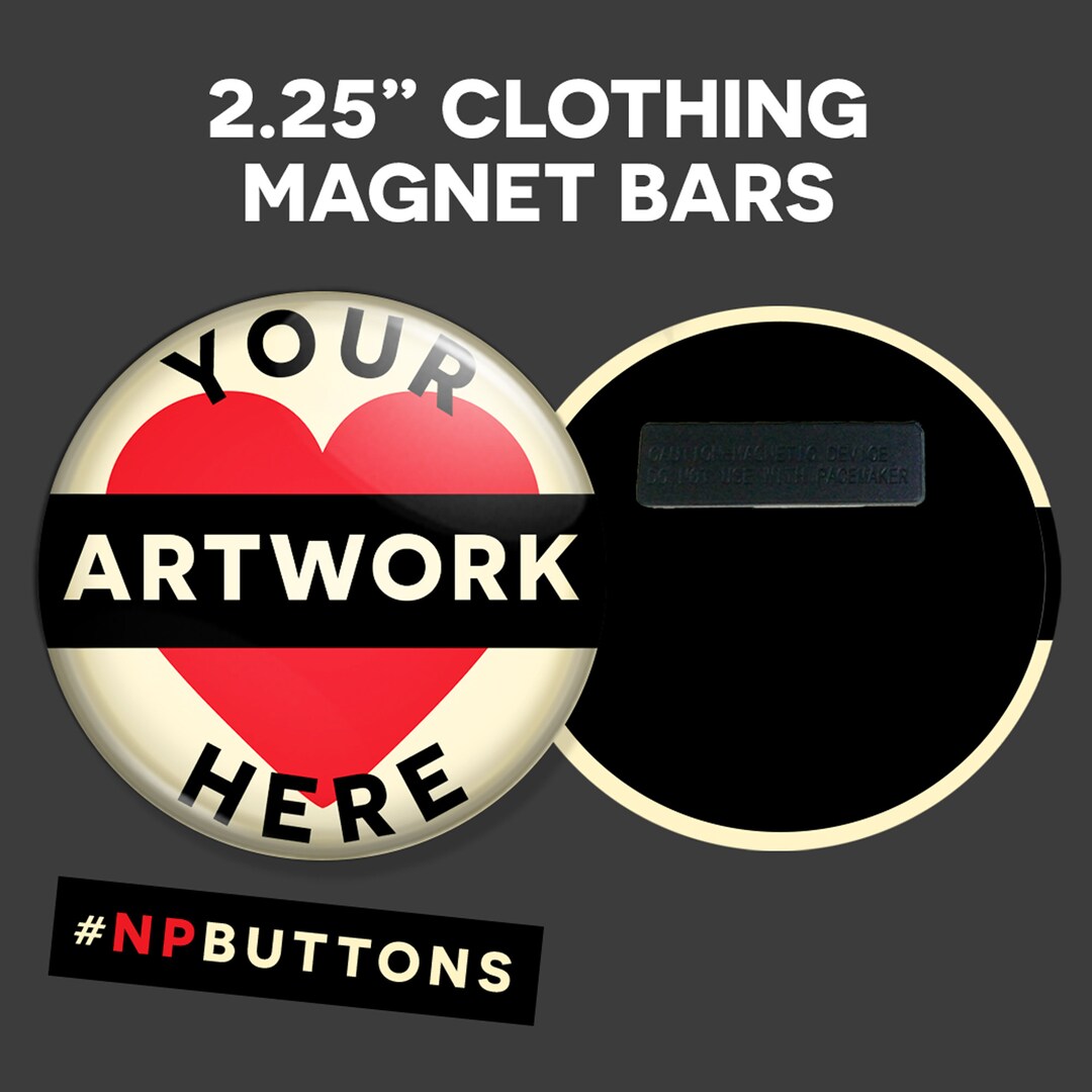 Custom Clothing Magnet: 2.25" Personalized Design & Text - Etsy