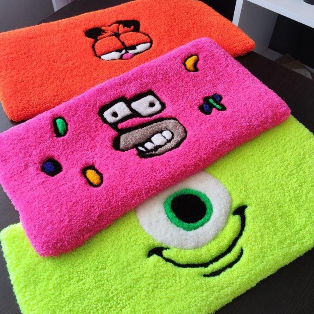 Tufted Keyboard Rug – Fun Desk Pad, Colorful Gaming Setup, Handmade ...