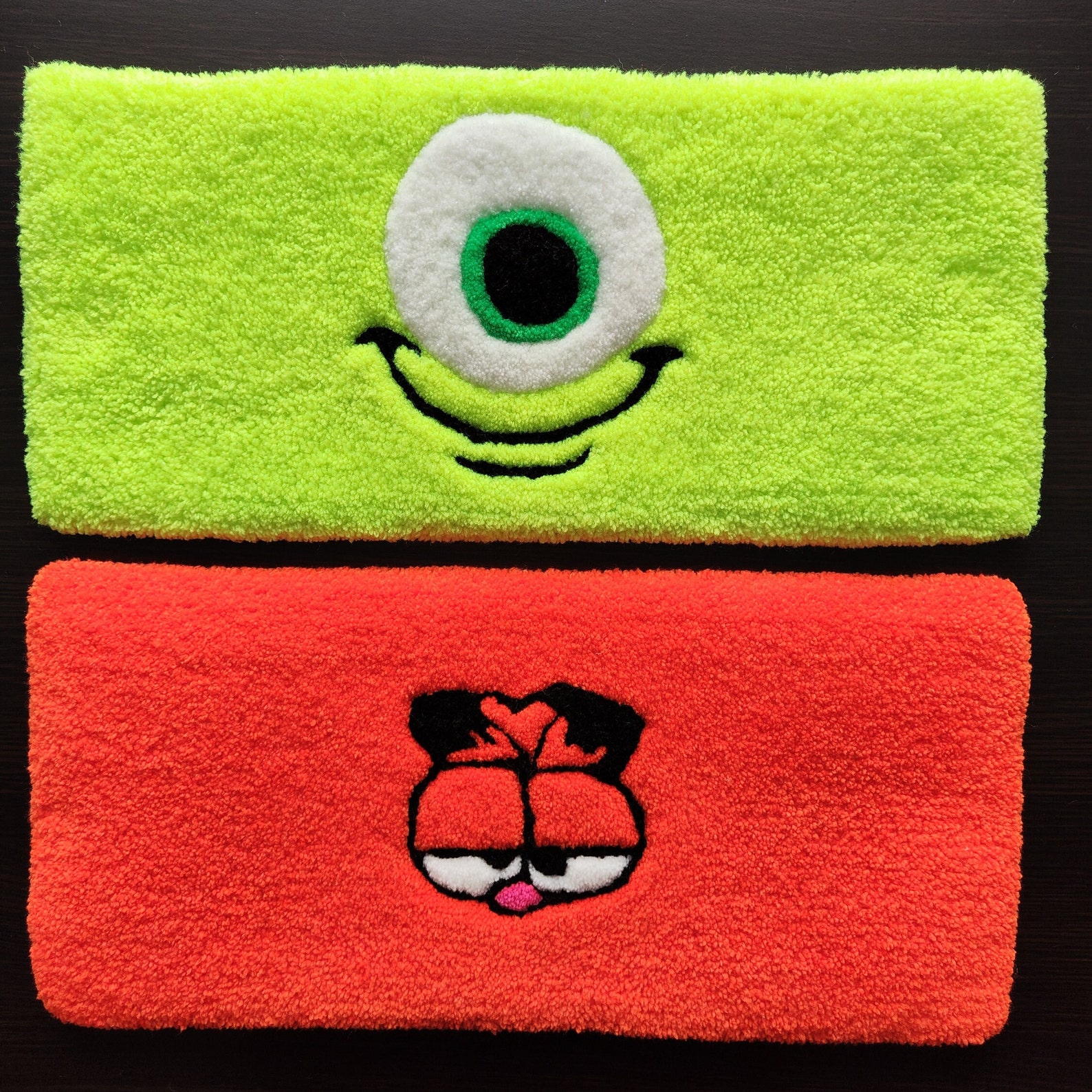 Keyboard Wrist Rest Rug, Tufted Mousepad, Soft Wrist Rest, Handmade ...