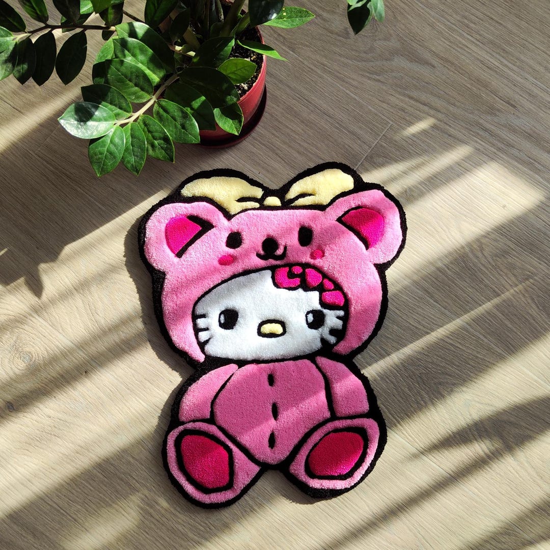 Cool Cartoon Tufted Rug Hello Kitty, Custom Carpet for Room Decor - Etsy
