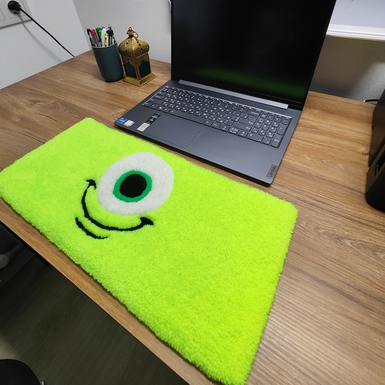 Keyboard Wrist Rest Rug, Tufted Mousepad, Soft Hand Support, Handmade ...