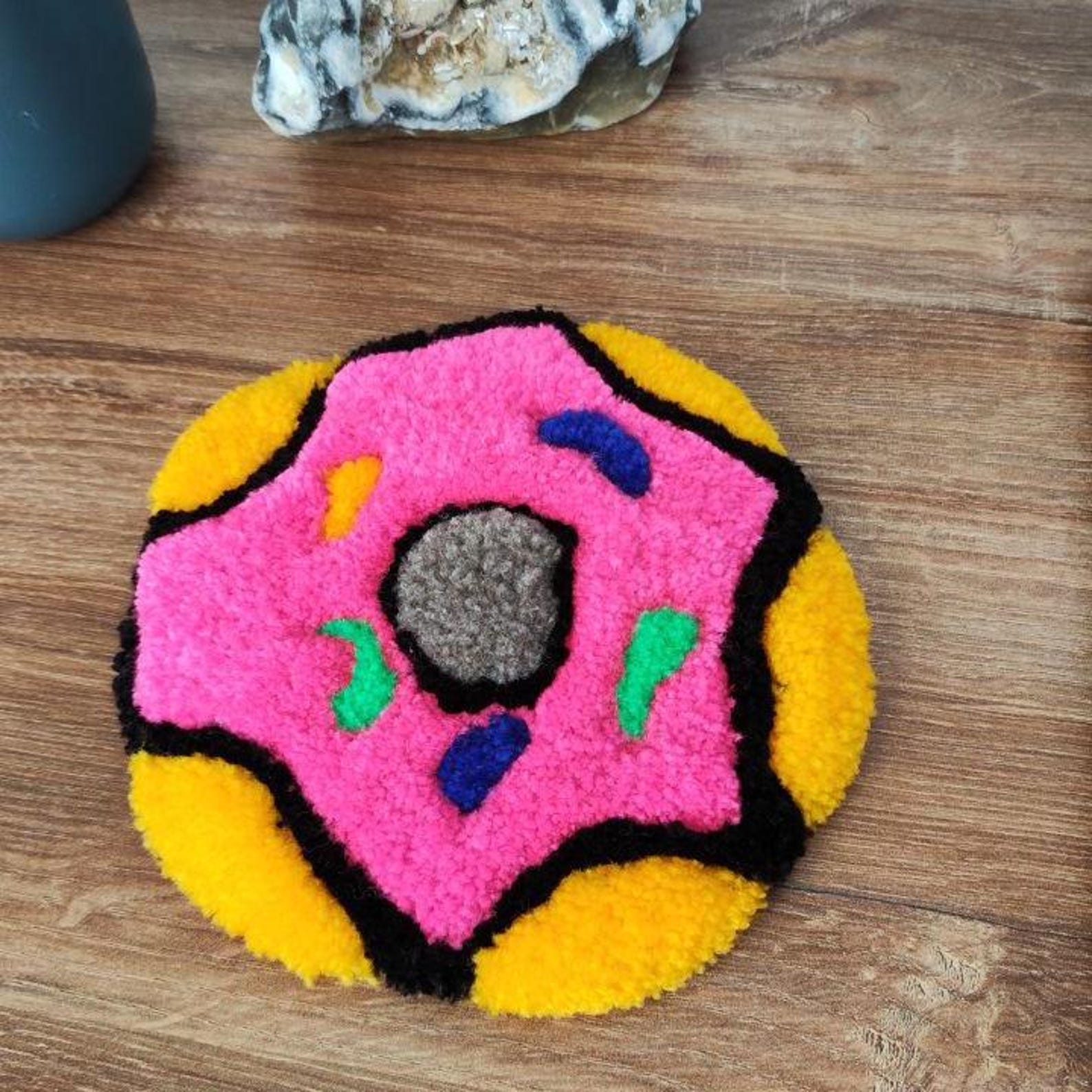 Tufted Rug, Computer Desktop Desk Accessory, Handmade Gifts for Friends ...