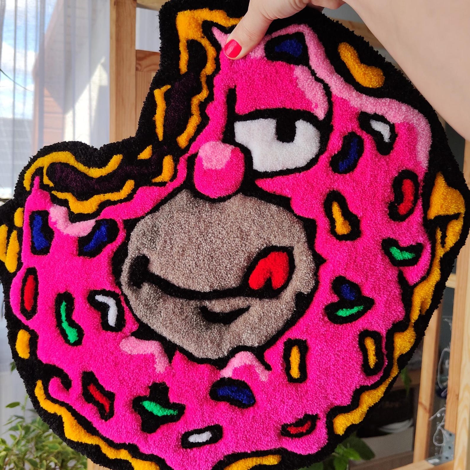 Tufted Rug, Computer Desktop Desk Accessory, Handmade Gifts for Friends ...