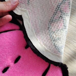 Cute Pink Cat Rug for Girl's Room Decor – Soft Hand Tufted Carpet ...