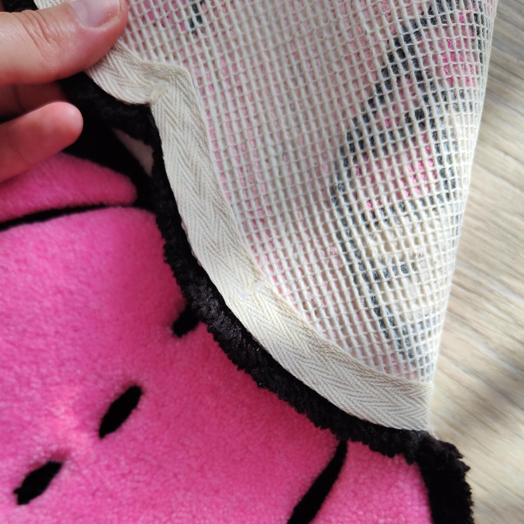 Cute Pink Cat Rug for Girl's Room Decor – Soft Hand Tufted Carpet ...