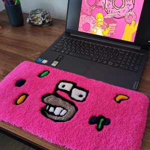 Tufted Rug, Computer Desktop Desk Accessory, Handmade Gifts for Friends ...