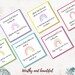 Bilingual Gratitude Cards for Kids, Printable Gratitude Cards and ...