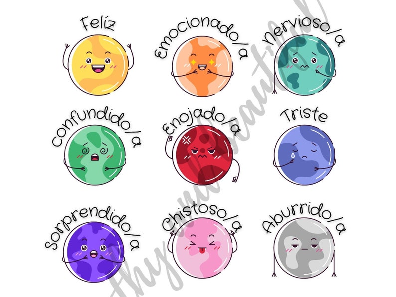 Spanish Printable Feelings Poster, Feelings Chart Spanish, Mood Check ...