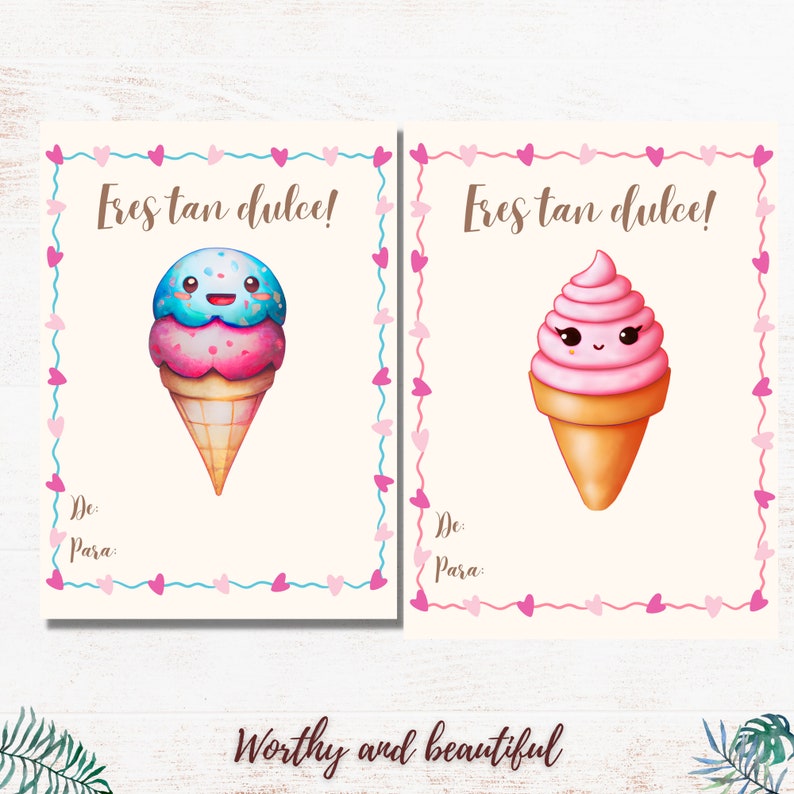 Spanish Valentine Cards for Kids, Printable Bilingual Valentine Cards ...