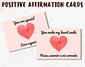 Spanish Positive Affirmation Cards for Kids Printable - Etsy