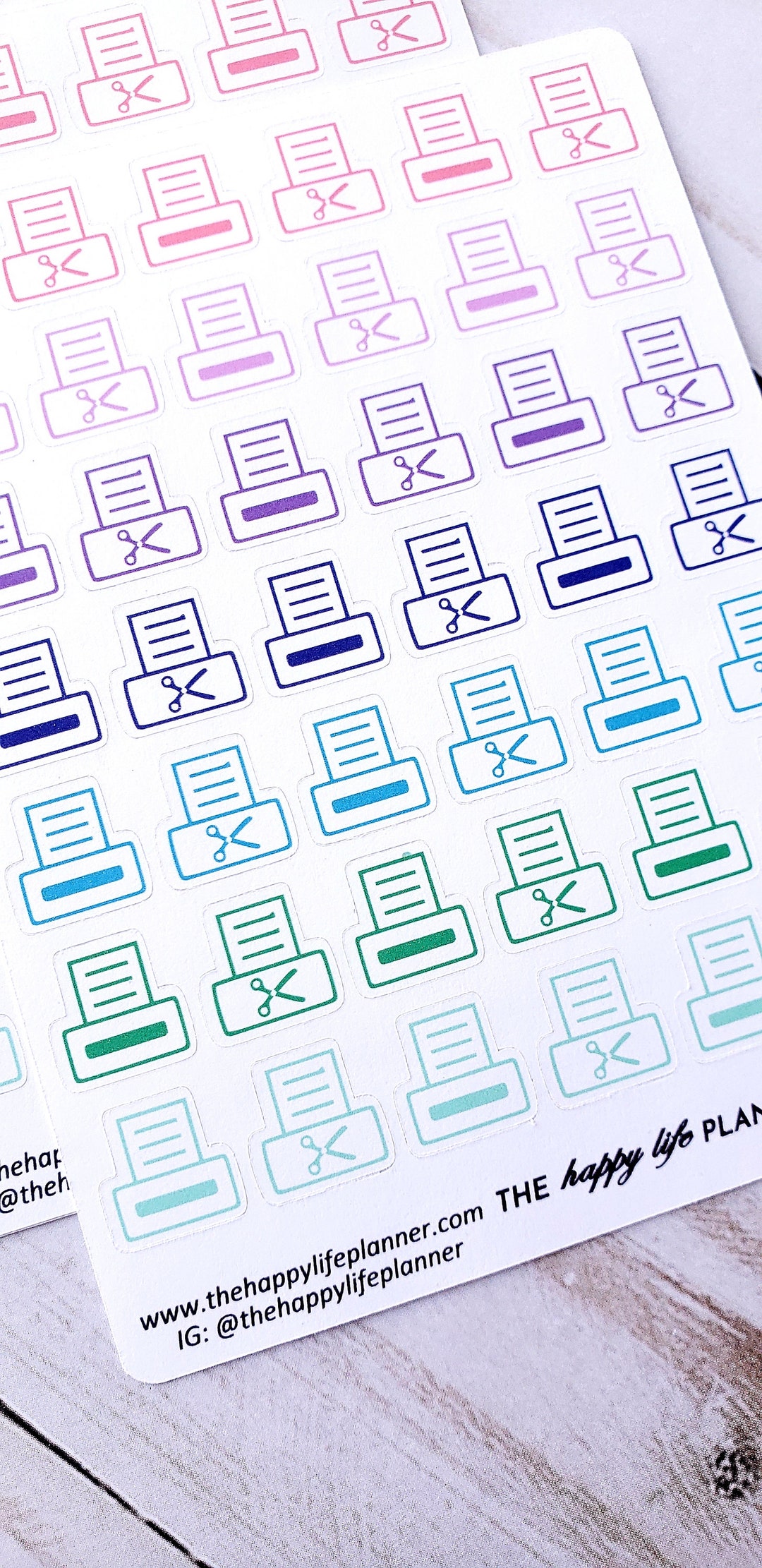 Print and Cut Planner Stickers, Print and Cut Orders Stickers, Planner ...