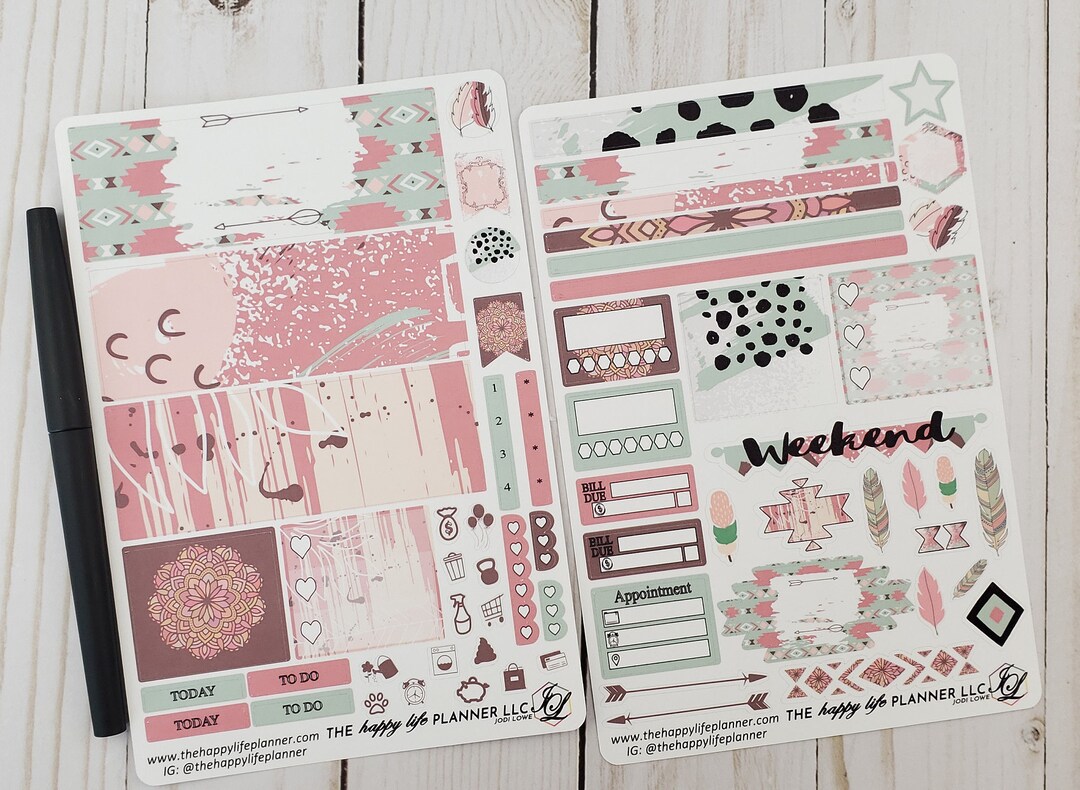 MINI Weekly Planner Sticker Kit, MINI Happy Planner Sticker Kit ...