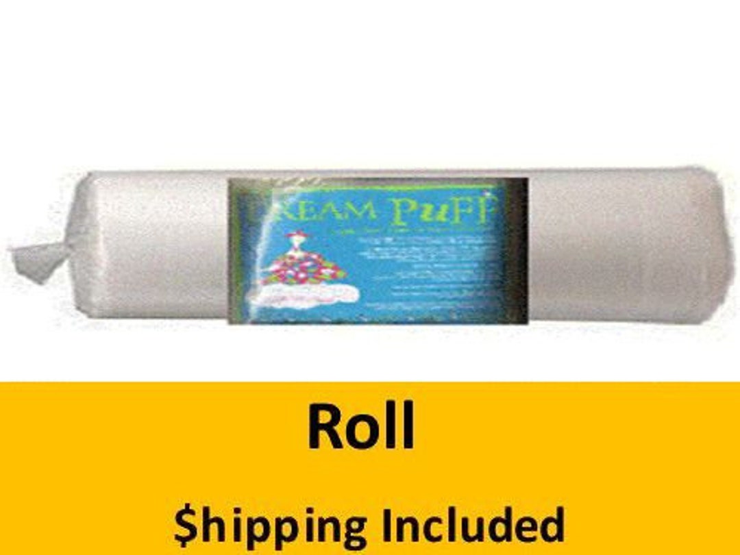 PUFFKR Dream Puff Poly Batting (roll, King 120 in X 20 Yds) Shipping ...