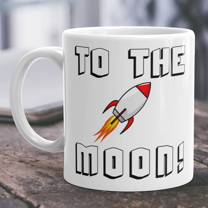 BTC Mug to the Moon Mug Bitcoin Mug Cryptocurrency Gift - Etsy