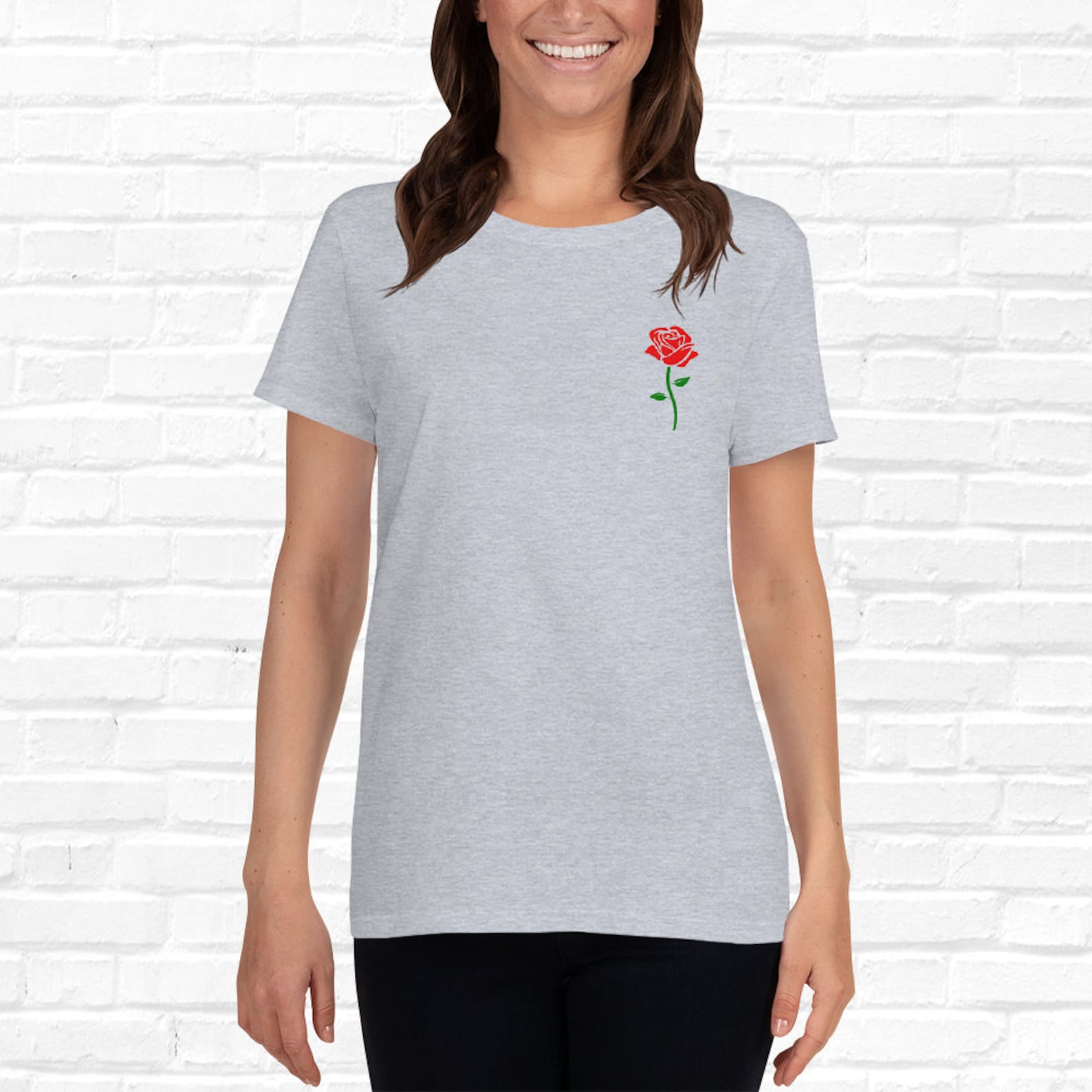 Rose Tshirt Rose Shirt, Red Rose T-shirt, Tumblr Tshirt, Cool Mens ...