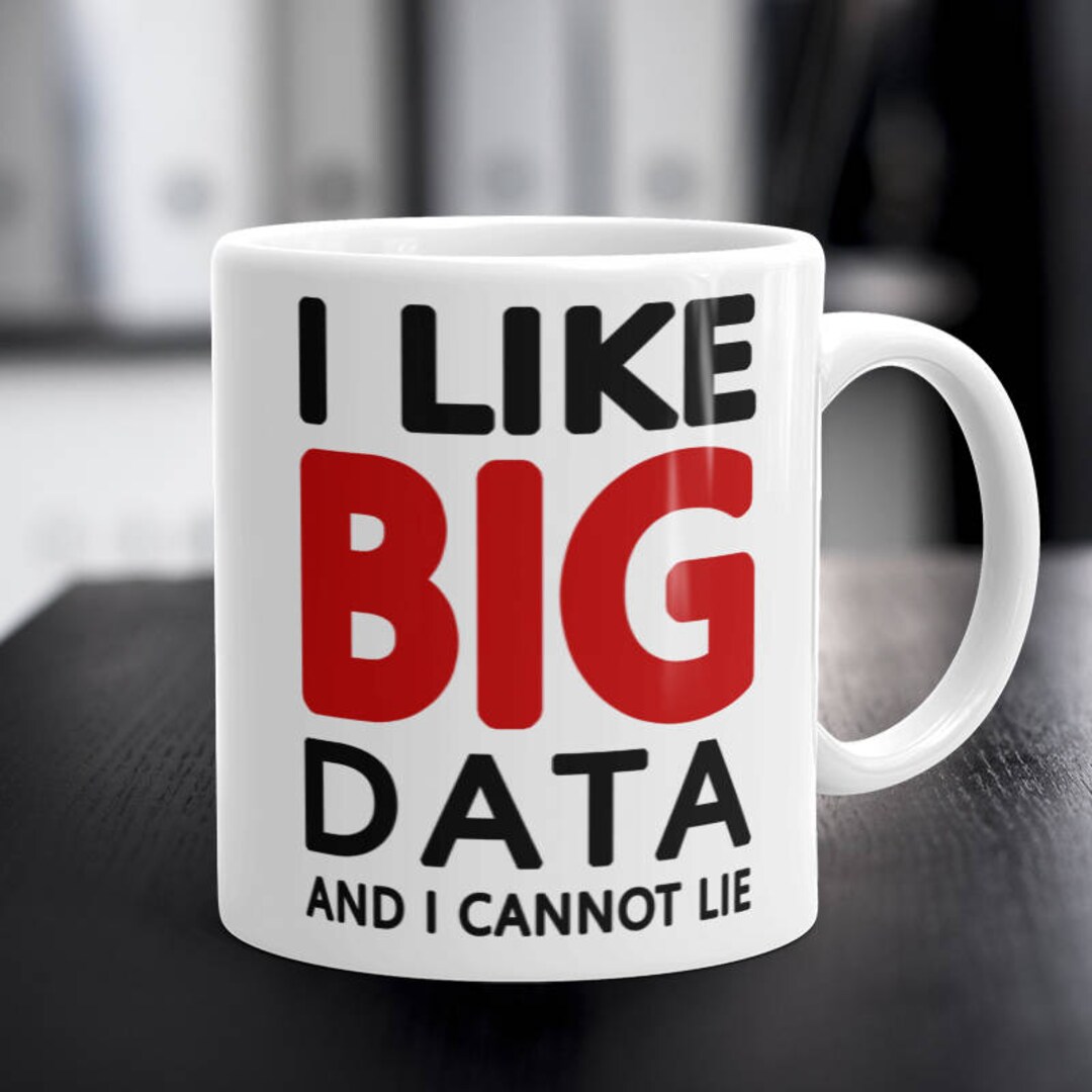 Big Data Mug, I Like Big Data and I Cannot Lie Funny Gift for Data ...