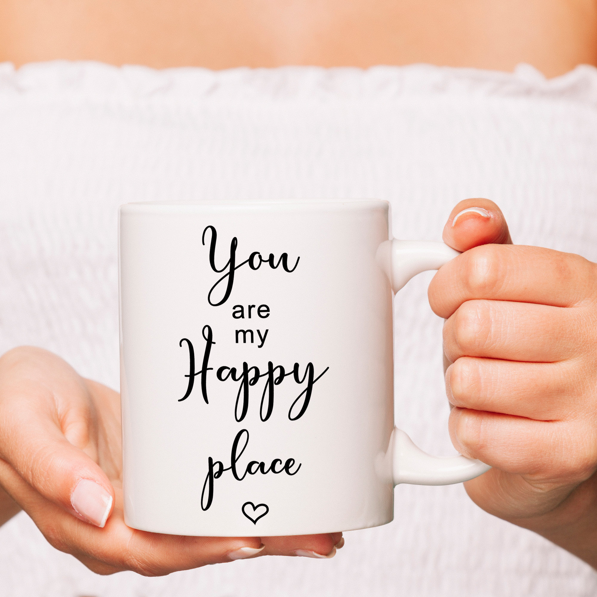 You Are My Happy Place Mug, Valentines Day Gift for Him/her, Gift for ...