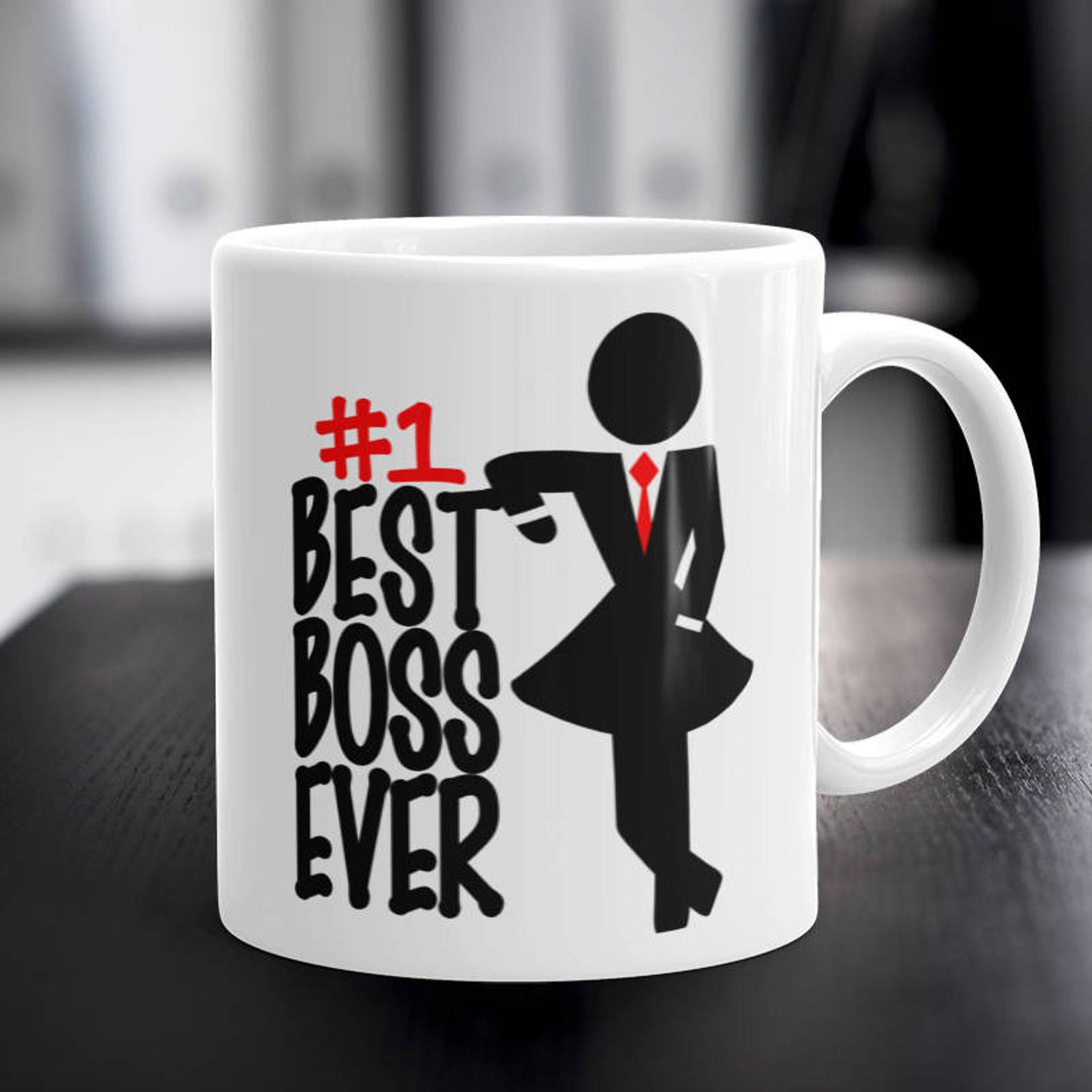 Best Boss Ever Coffee Mug Woman Cool Gift for Boss Lady Best Boss Mug ...