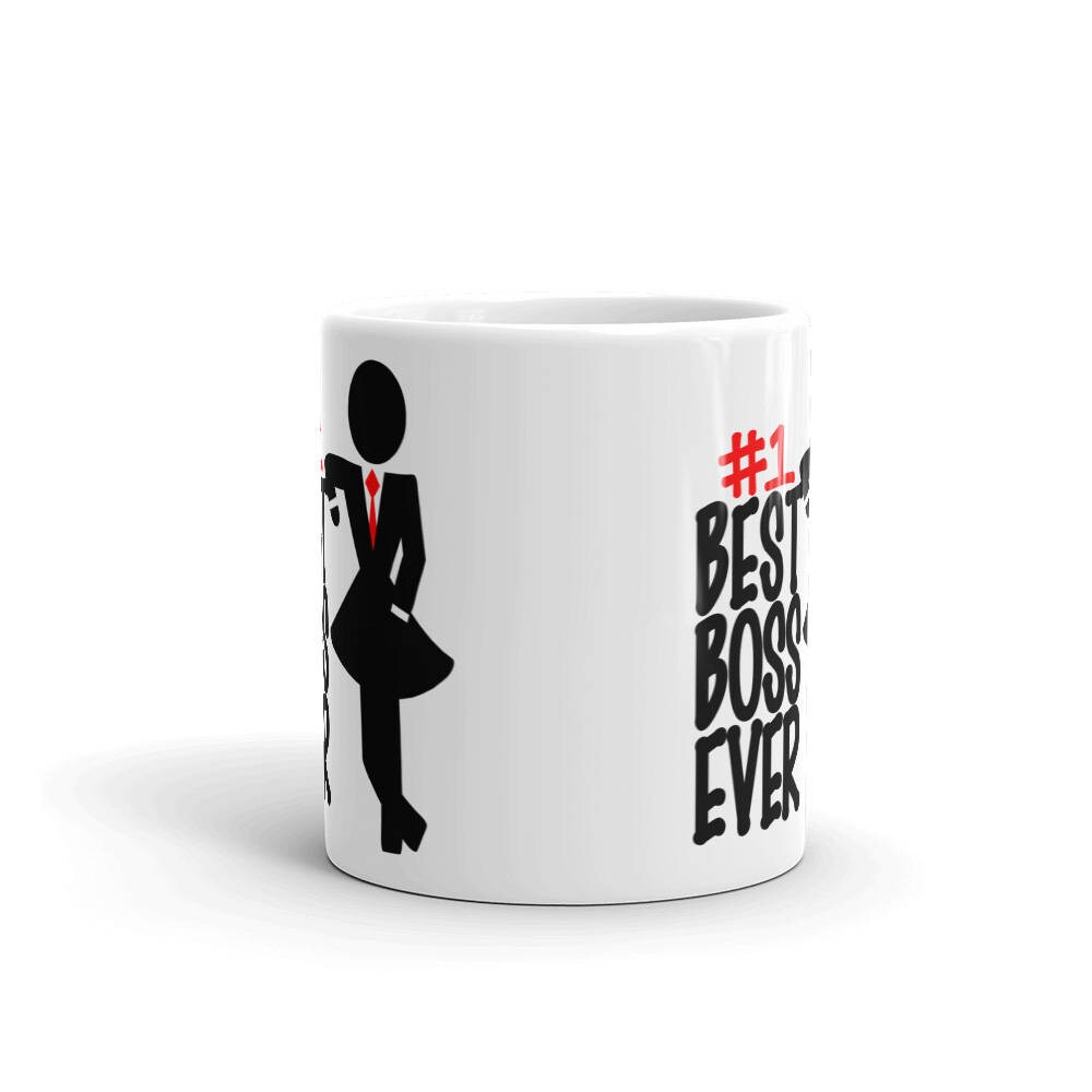 Best Boss Ever Coffee Mug Woman Cool Gift for Boss Lady Best Boss Mug ...
