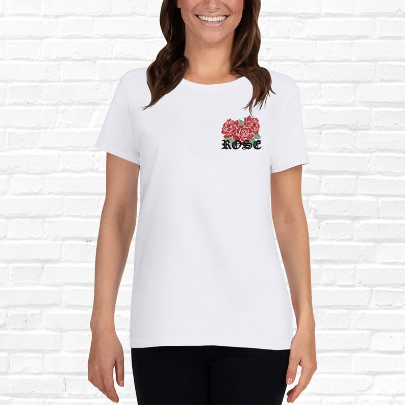 Red Rose Shirt Men / Women, Rose T Shirt, Hypebeast Clothing, Rose ...