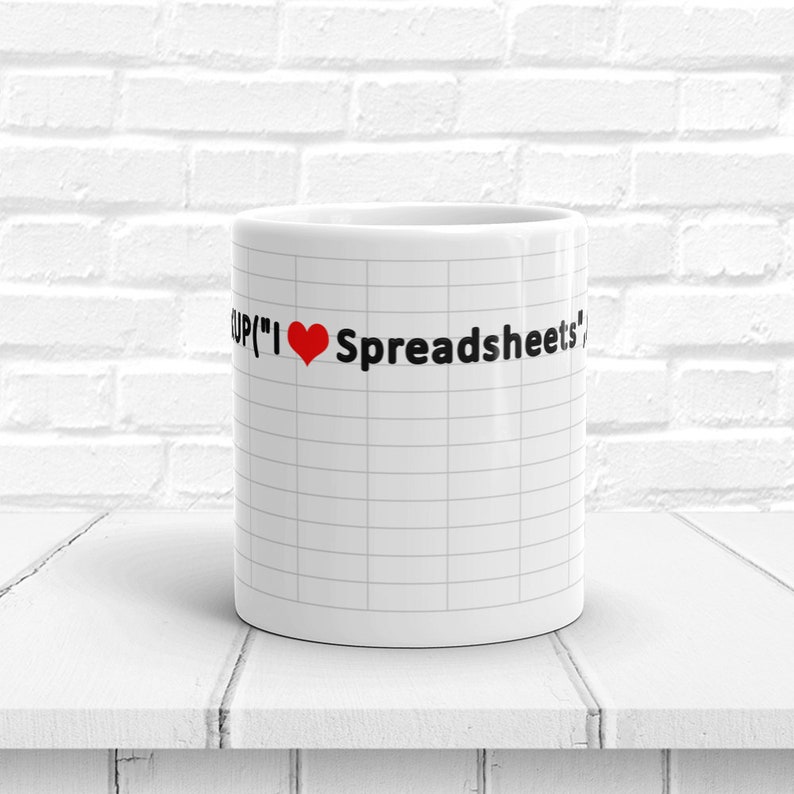 Accountant Mug I Love Spreadsheets Mug Funny Office Coffee - Etsy