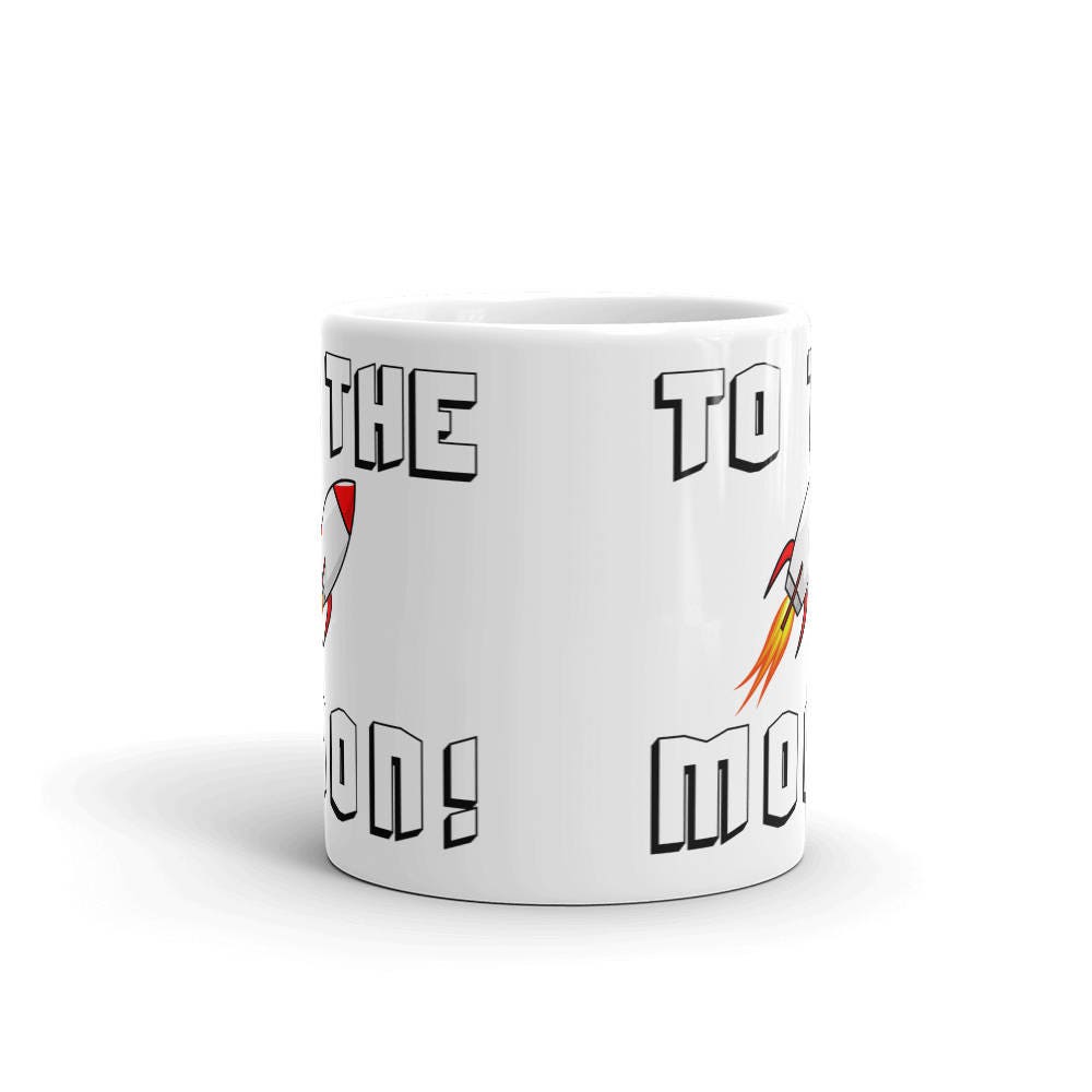 BTC Mug to the Moon Mug Bitcoin Mug Cryptocurrency Gift - Etsy
