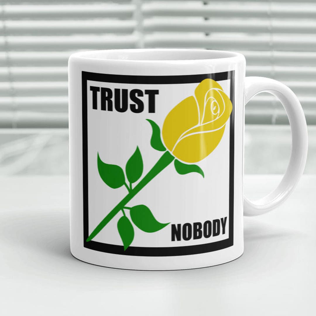 Trust Nobody Coffee Mug, Tupac Gifts, Yellow Rose Mug, Hip Hop Mug, Rap ...