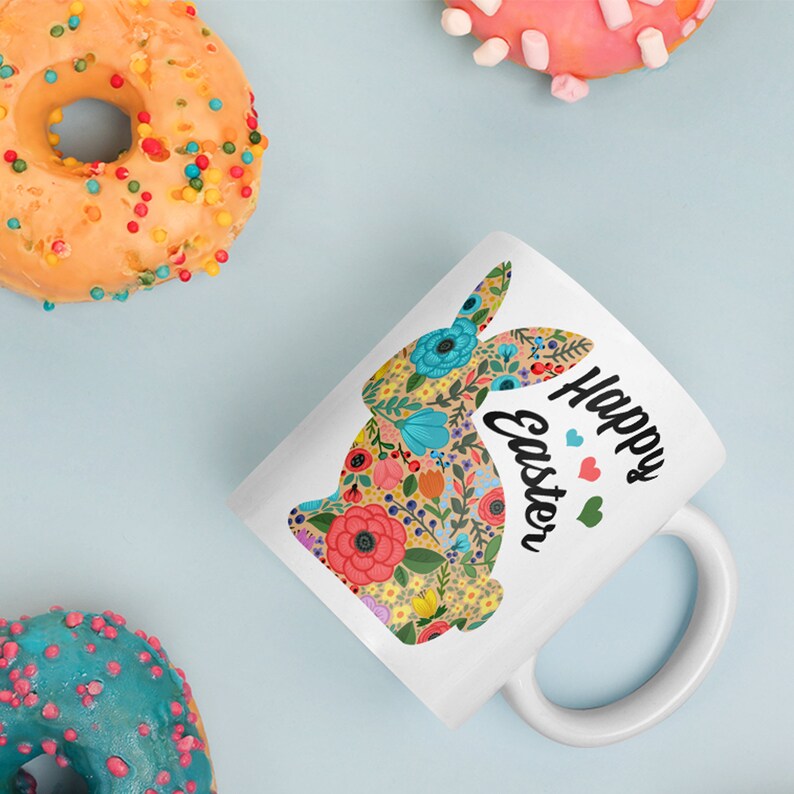 Happy Easter Coffee Mug, Easter Bunny Mug, Easter Coffee Mug, Cute ...