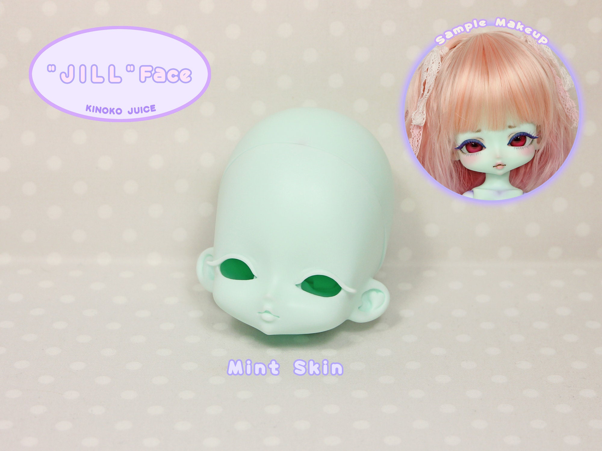 JILL / Head Face / KINOKO JUICE Original Doll | Etsy
