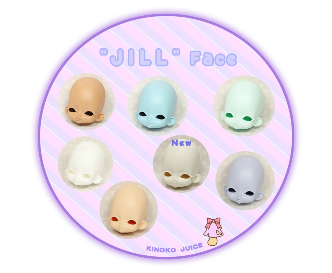 JILL / Head ( Face) / KINOKO JUICE Original Doll - Etsy